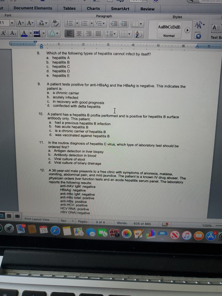Solved ut Document Elements Tables Charts SmartArt Review | Chegg.com