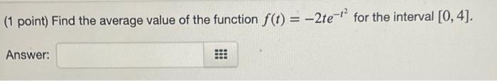 Solved Let M be the average value of f(x)=x9 on [0,7]. Find | Chegg.com