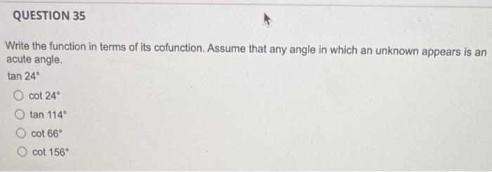 Solved QUESTION 34 Write the function in terms of its | Chegg.com