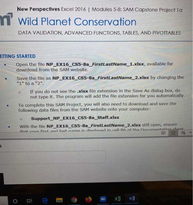 New Perspectives Excel 2016 | Modules 5-8: SAM | Chegg.com