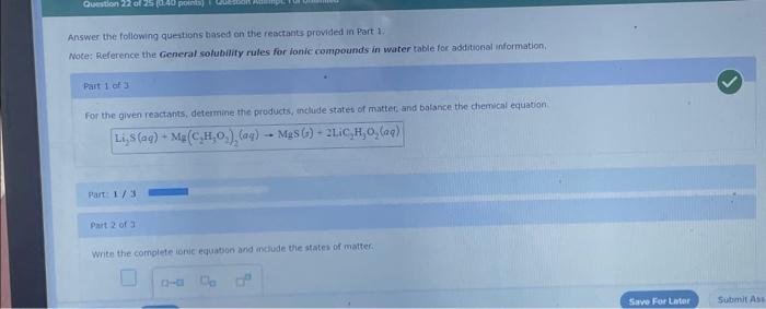 Solved Answer the followng queations based on the reactants | Chegg.com