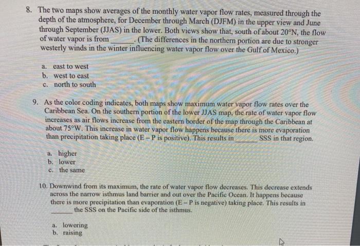 Solved Figure 1. Sea-surface salinity data for May 2015. Red | Chegg.com