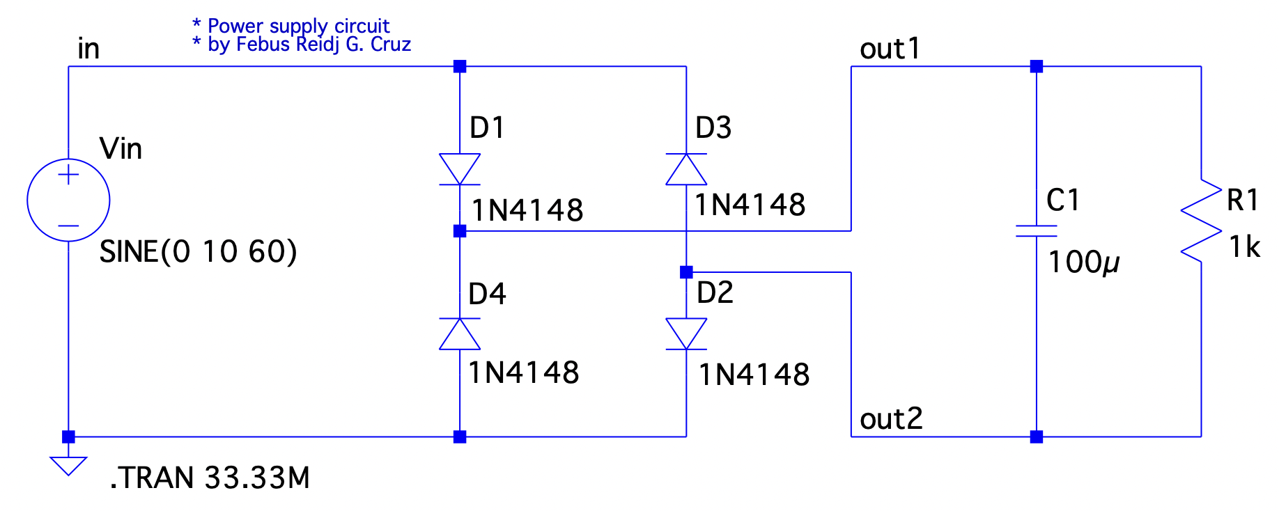 Solved Connect the circuit of full-wave rectifier using the | Chegg.com