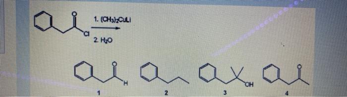 Solved 1. (CH3)2CULI 2. H20 a Xo ai | Chegg.com