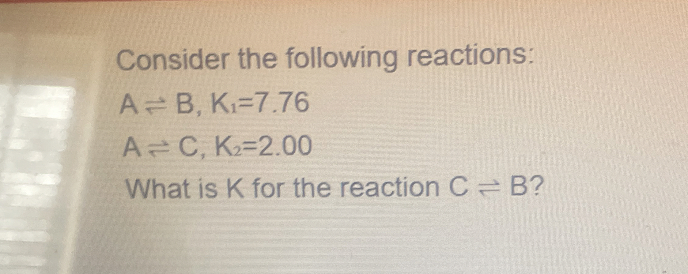 Solved Consider the following | Chegg.com