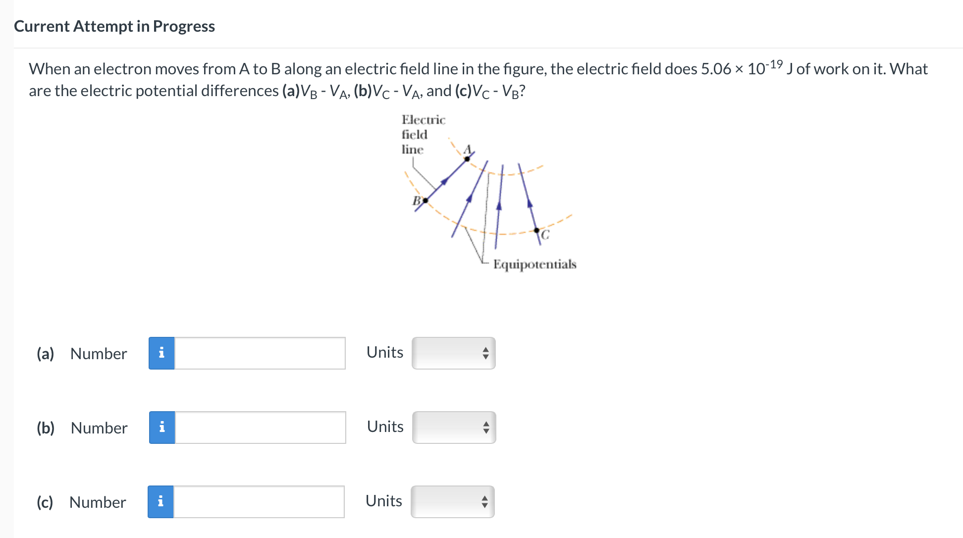 Solved Current Attempt in ProgressWhen an electron moves | Chegg.com