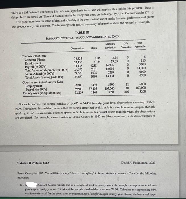 Solved There is a link between confidence intervals and | Chegg.com