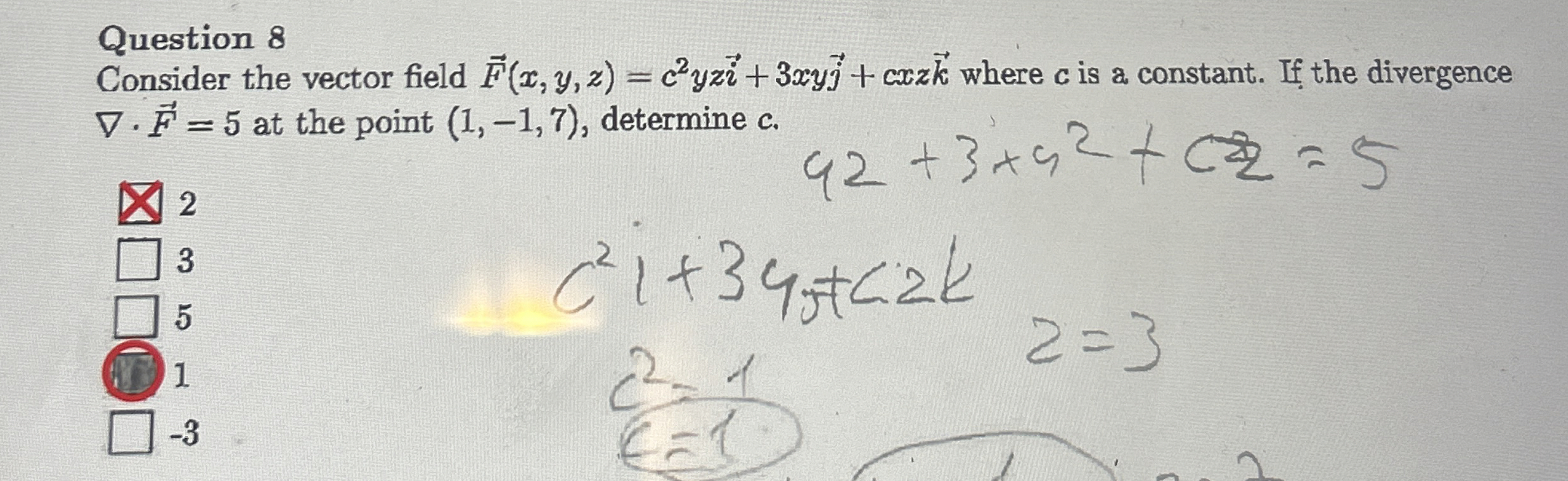 Solved Question 8Consider the vector field | Chegg.com