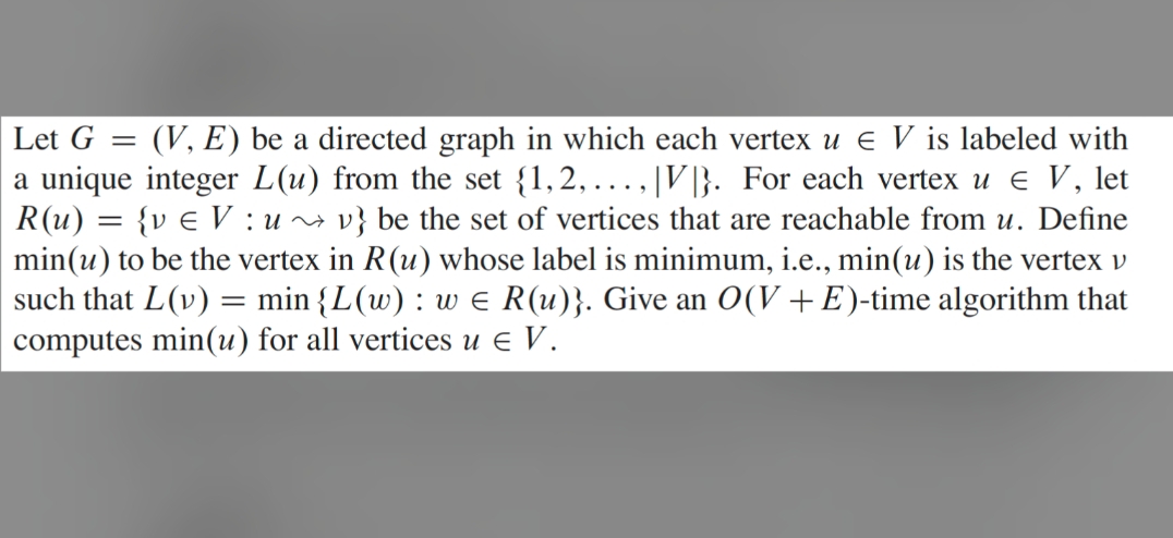 Solved Let G == (V, ﻿E) ﻿be a directed graph in which each | Chegg.com