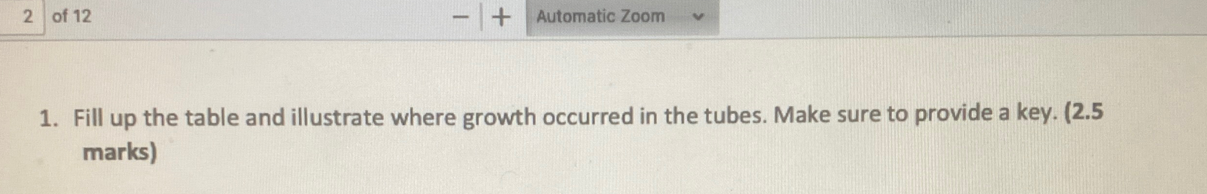 Solved Fill up the table and illustrate where growth | Chegg.com