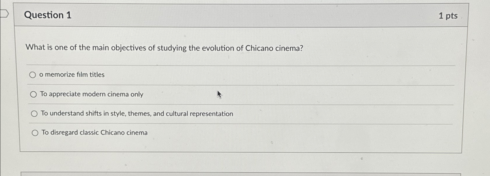 Solved Question 11ptsWhat is one of the main objectives of | Chegg.com