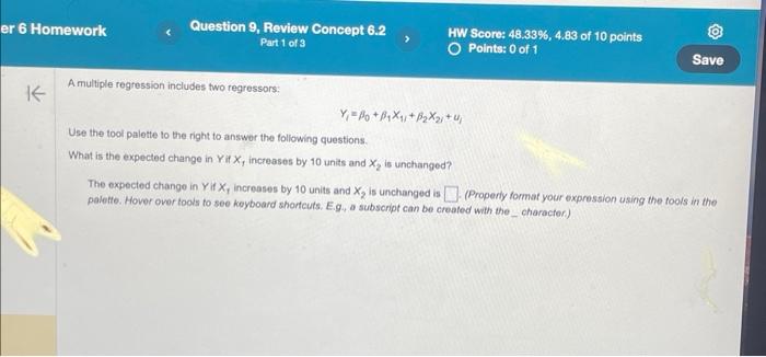 Solved A multiple regression includes two regressors: | Chegg.com