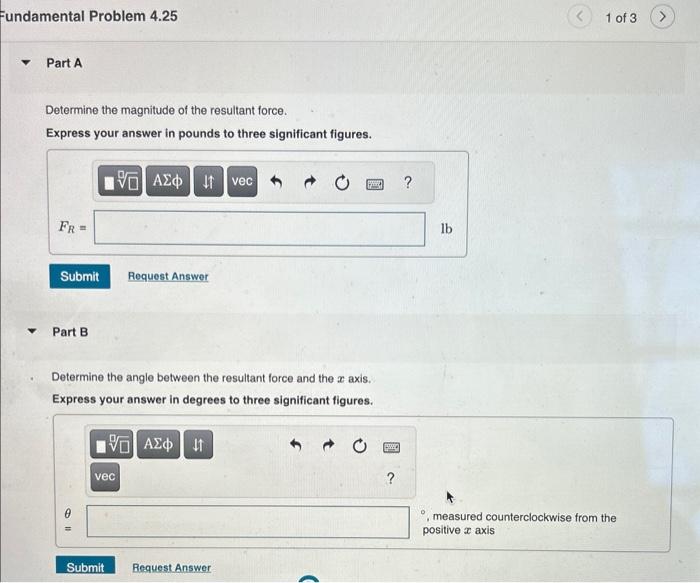 Solved Fundamental Problem 4.25 1 of 3 Replace the loading | Chegg.com
