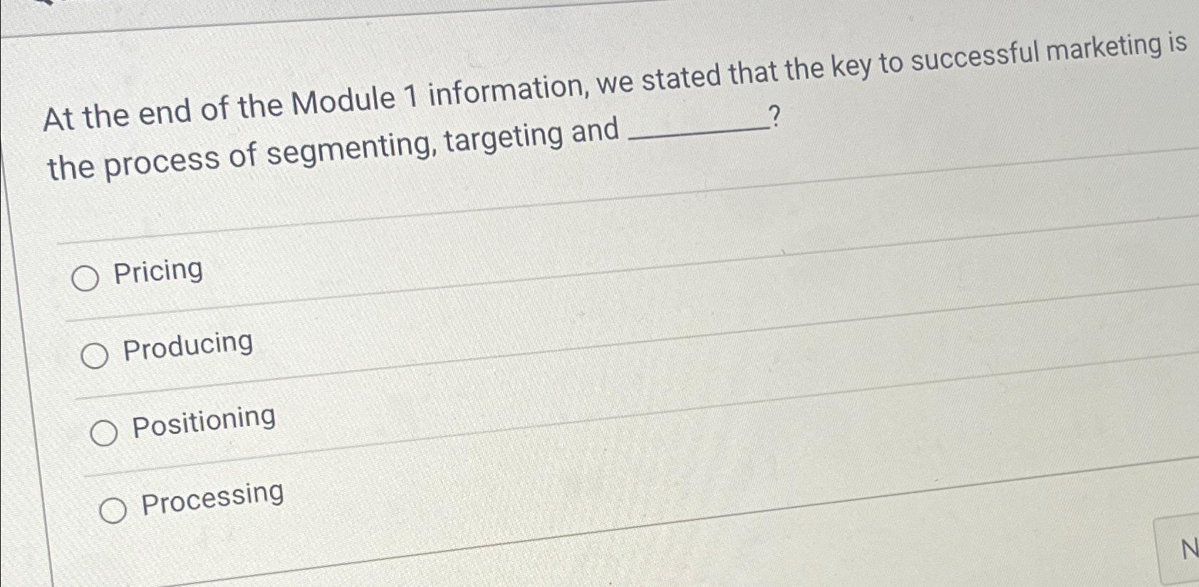Solved At the end of the Module 1 ﻿information, we stated | Chegg.com