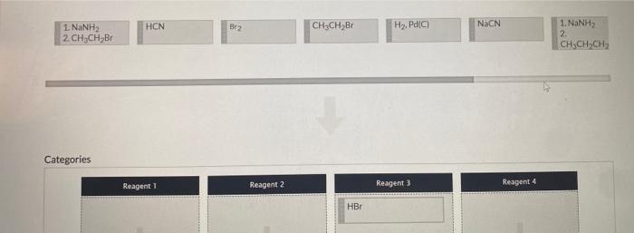 Solved From the list of reagents, choose those that will | Chegg.com