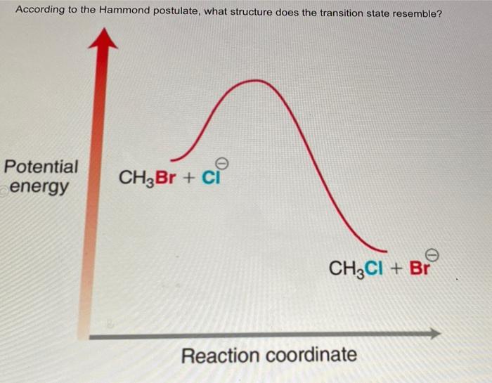 Solved According to the Hammond postulate, what structure | Chegg.com