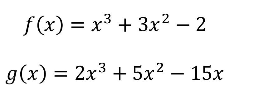 Solved For which x-value(s) will the two functions have the | Chegg.com
