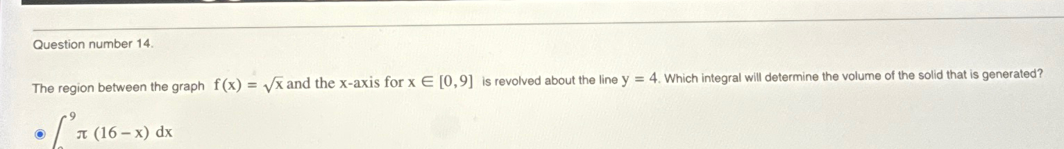 Solved The region between the graph f(x)=x2 ﻿and the x-axis | Chegg.com