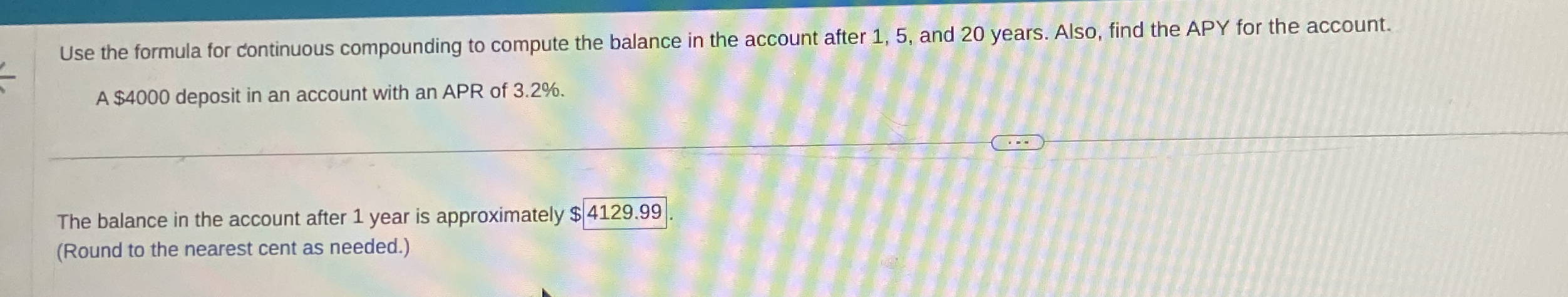 Solved Use the formula for continuous compounding to compute | Chegg.com