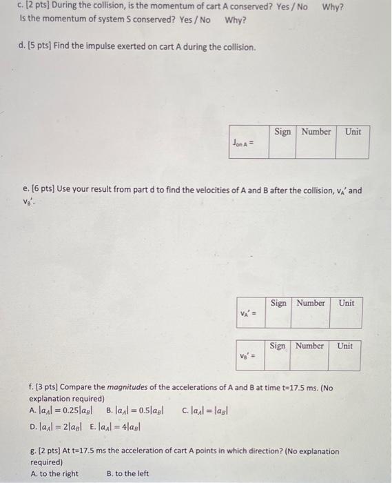 Solved Problem 1 (50 points). Explain your work Two carts | Chegg.com