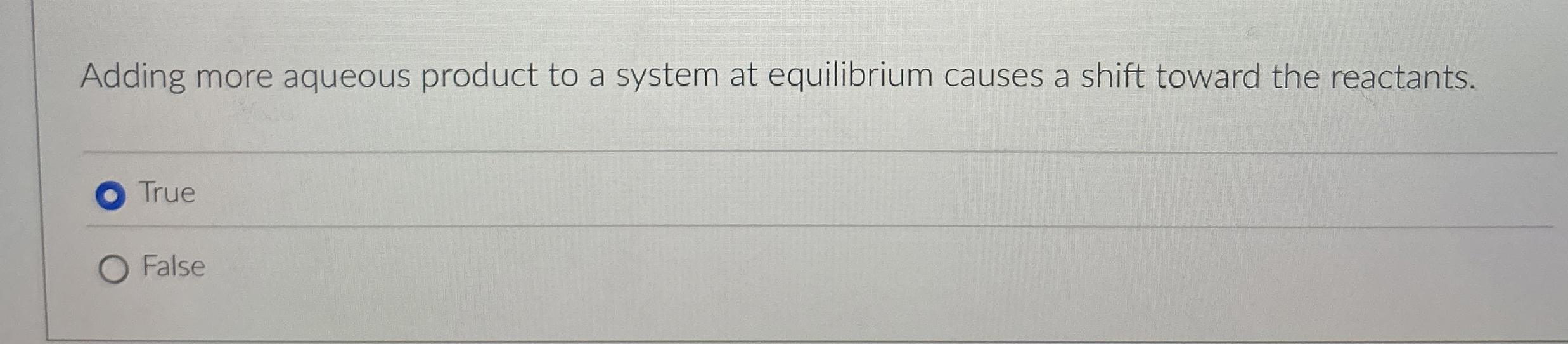 Solved Adding more aqueous product to a system at | Chegg.com