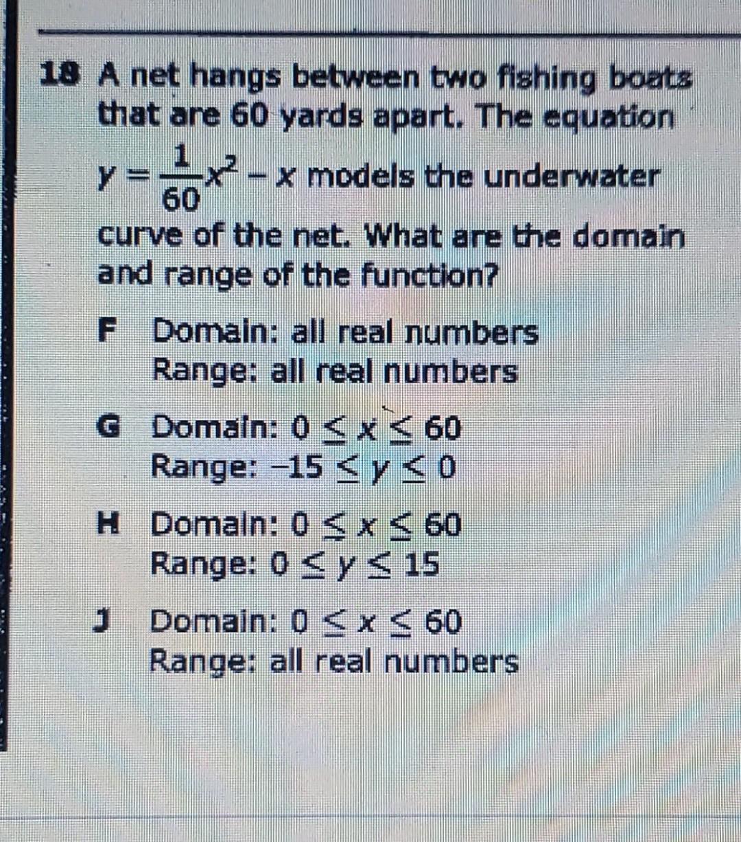 Solved 8 A net hangs between two fishing boats that are 60 | Chegg.com
