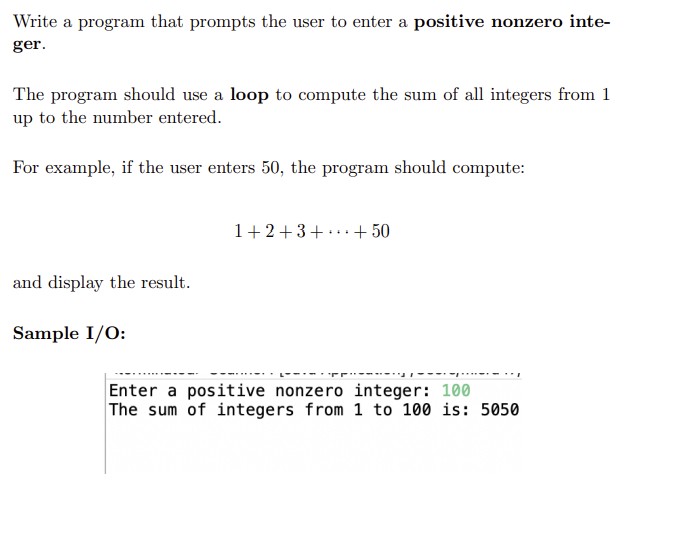 Solved Write a Java program that performs and follows these | Chegg.com