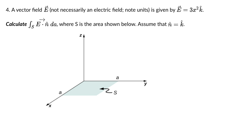 Solved A vector field vec(E) (not necessarily an electric | Chegg.com