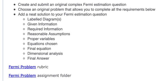 Solved make up a fermi problem with a diagram about golf | Chegg.com