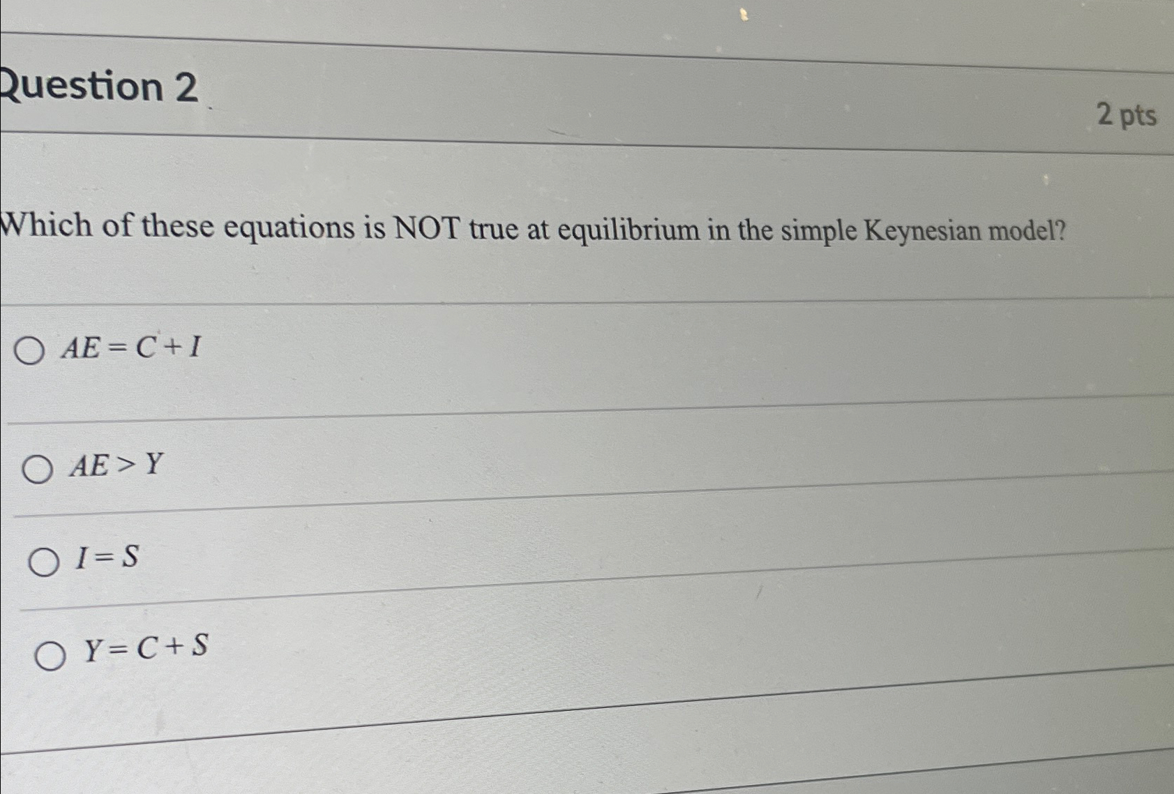 Solved Question 22 ﻿ptsWhich of these equations is NOT true | Chegg.com