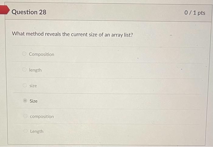 Solved Array Lists can None of these grow improve explodeThe | Chegg.com
