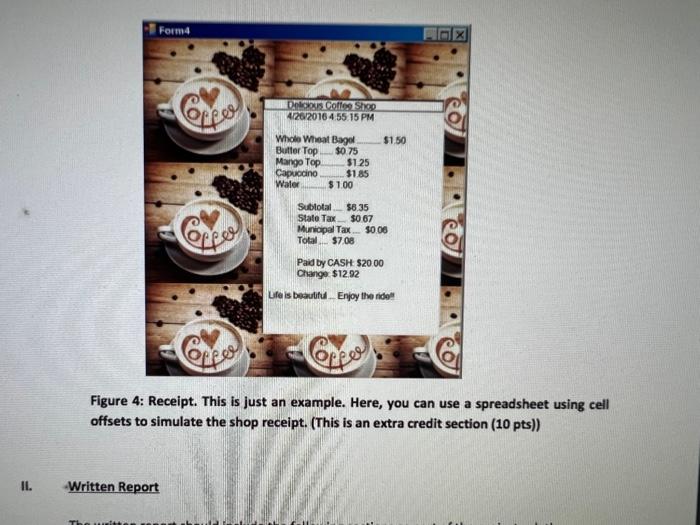 Solved 1. Description: Design a shop calculator program | Chegg.com