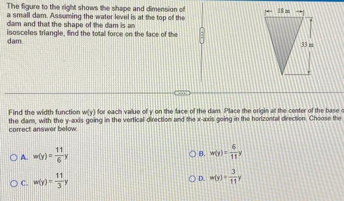 Solved The figure to the right shows the shape and dimension | Chegg.com