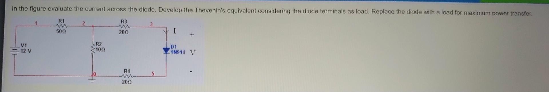 Solved In the figure evaluate the current across the diode. | Chegg.com