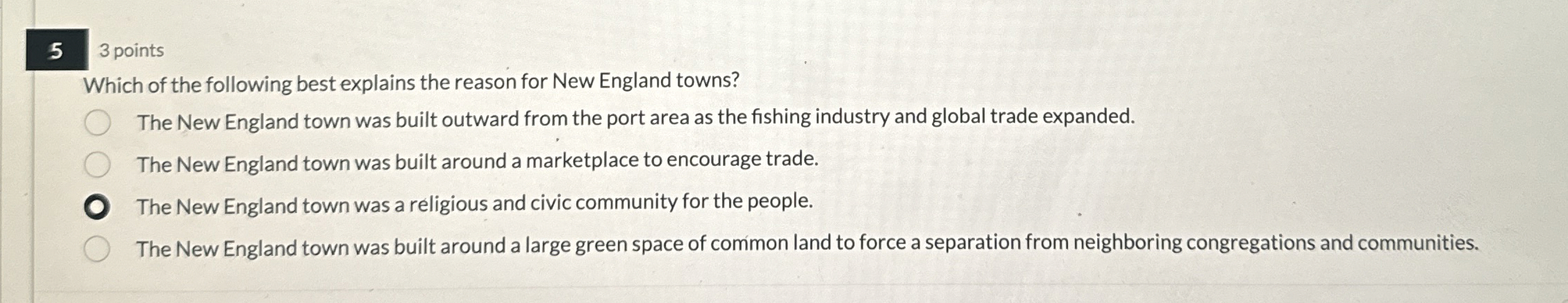 Solved 53 ﻿pointsWhich of the following best explains the | Chegg.com