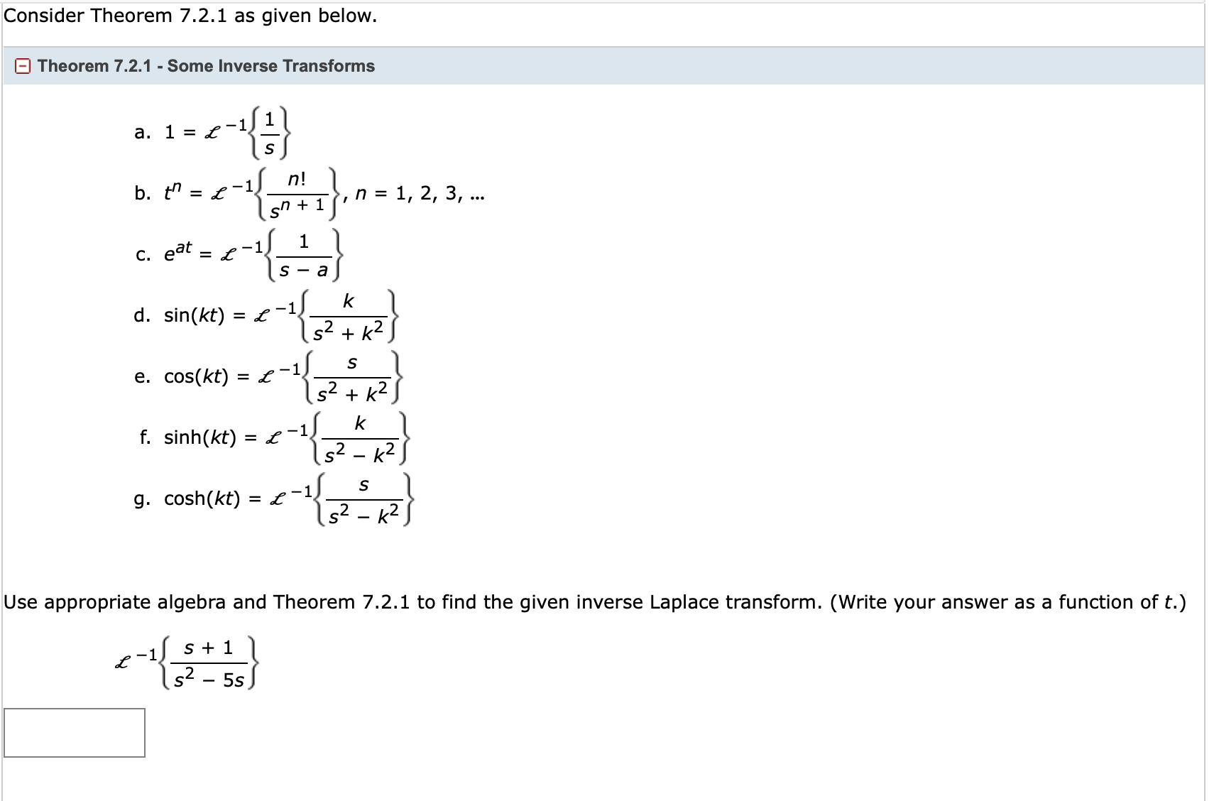 Solved Consider Theorem 7.2.1 ﻿as given below.Theorem | Chegg.com