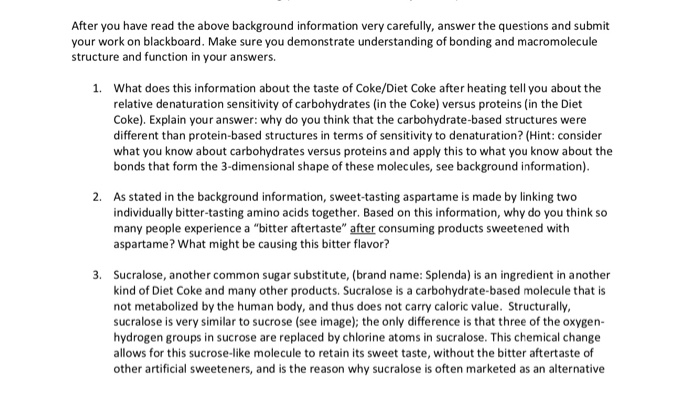 Solved Part 1: Heat and Macromolecule Structure and Function | Chegg.com