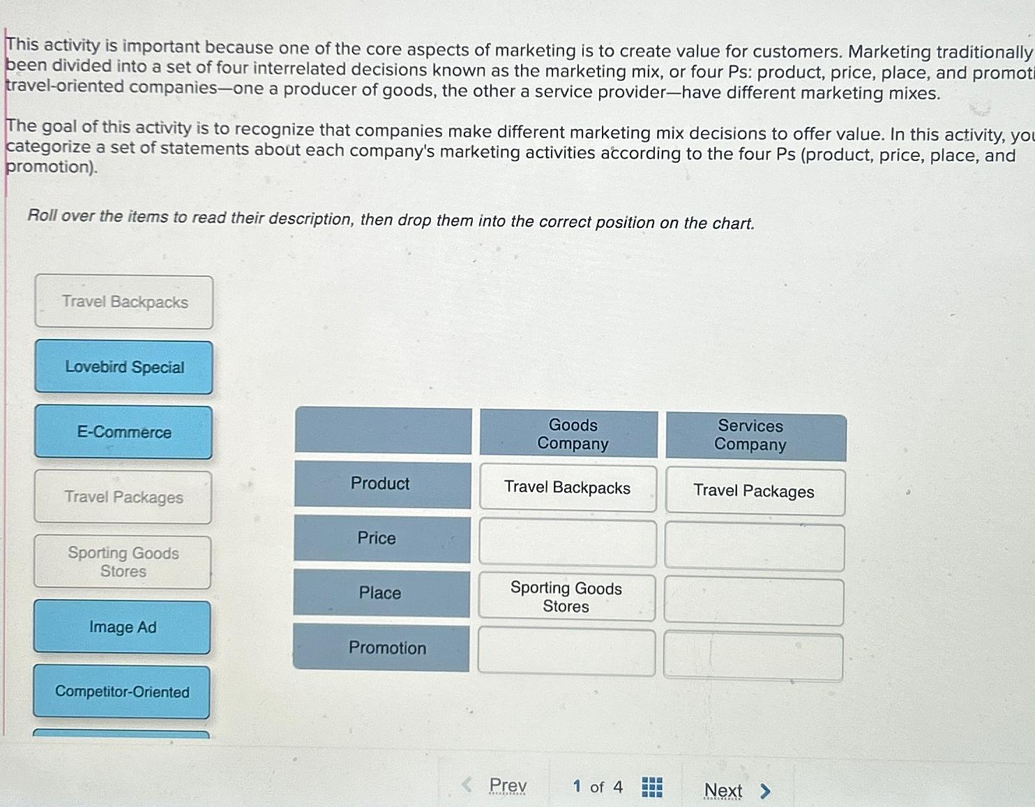 Solved This activity is important because one of the core | Chegg.com