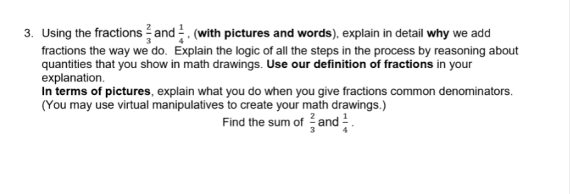 Solved Using the fractions 23 ﻿and 14, (with pictures and | Chegg.com
