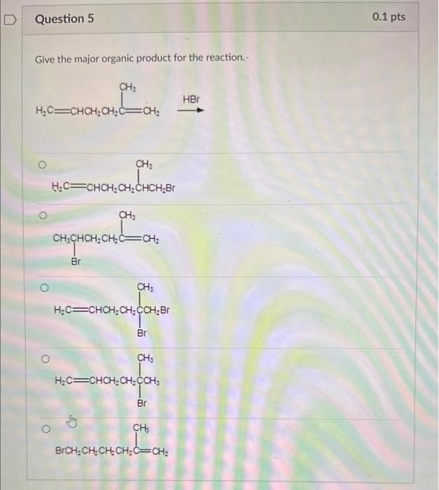 Solved Give the major organic product for the reaction. - | Chegg.com