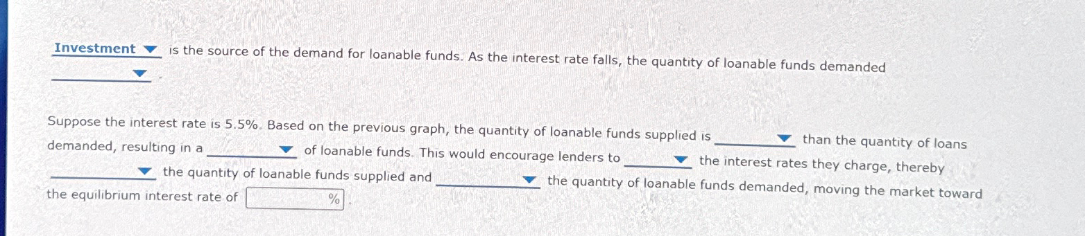 Solved Investment grad-is the source of the demand for | Chegg.com