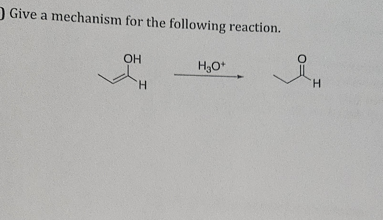 Solved give mechanism for the following reaction draw out | Chegg.com
