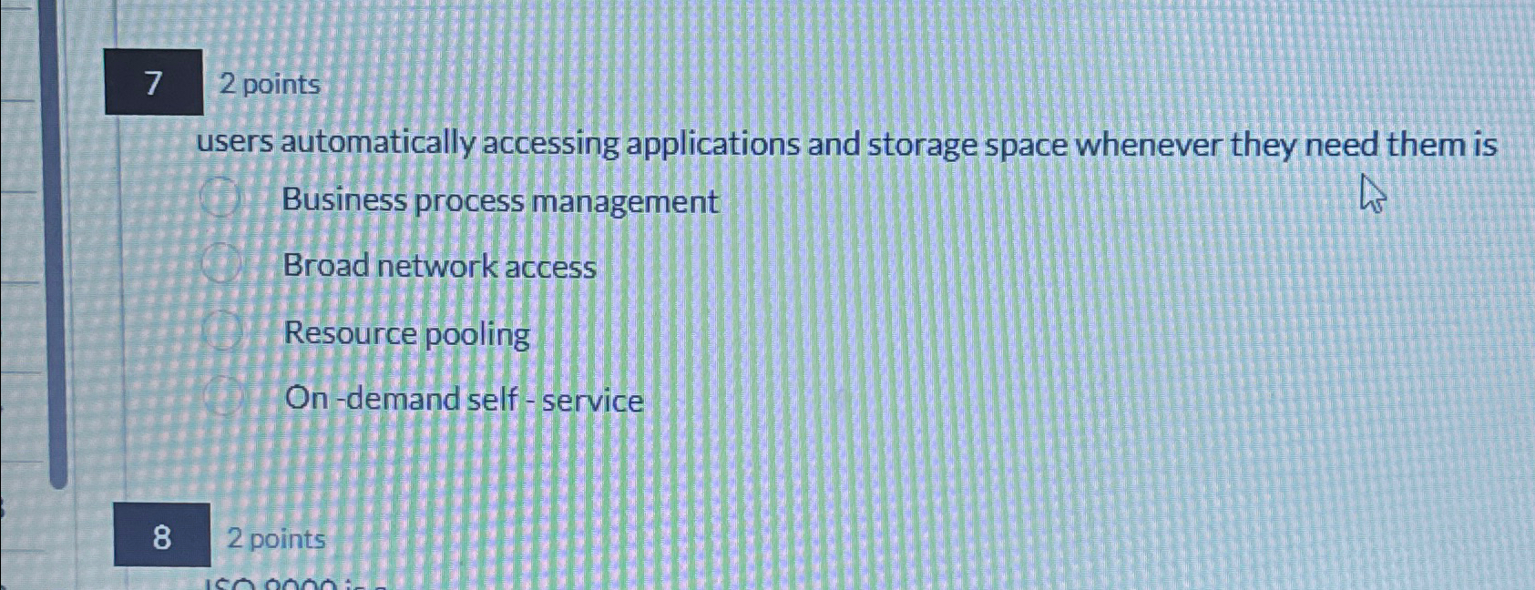 Solved 72 ﻿pointsusers automatically accessing applications | Chegg.com
