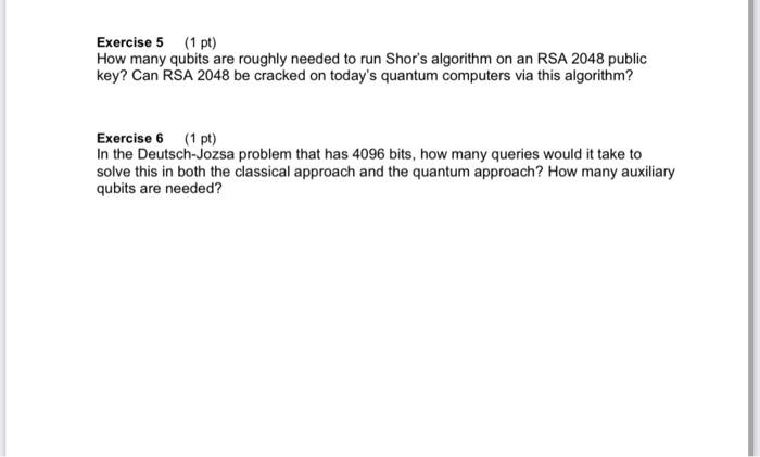 Solved Exercise 1 (4 pts) Consider the following problems | Chegg.com