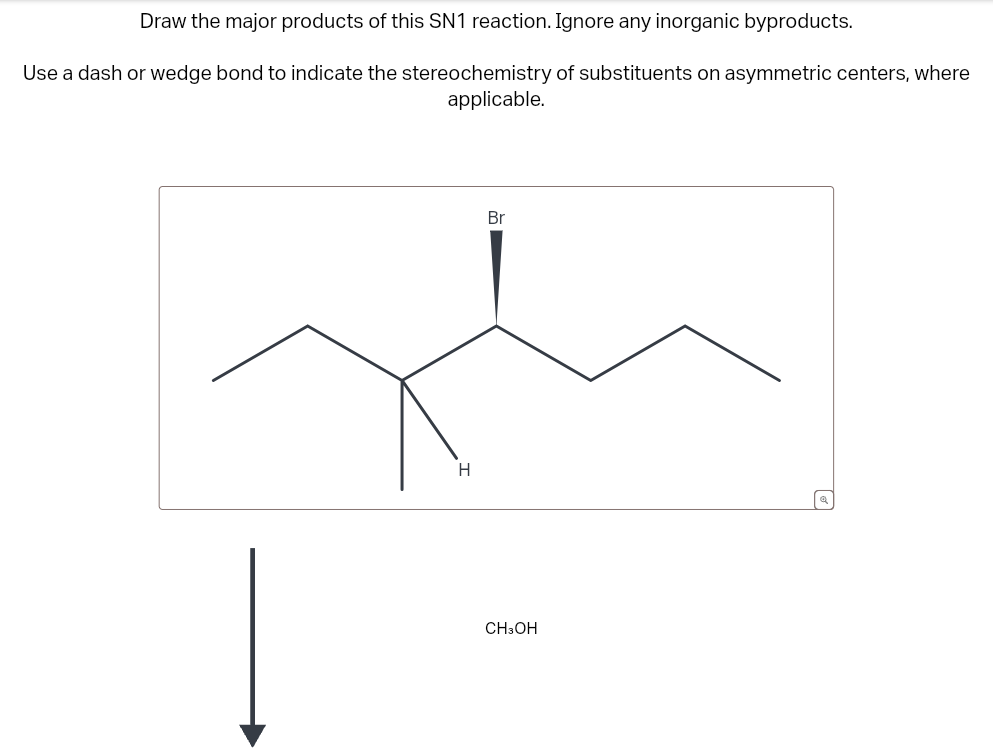 Solved Draw the major products of this SN1 ﻿reaction. Ignore | Chegg.com