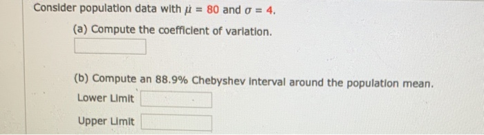 Solved Consider population data with u = 80 and 0 = 4. (a) | Chegg.com