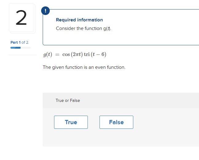 Solved 3 Required information Consider the function g(0. | Chegg.com