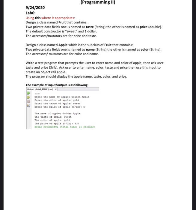 Solved Programming 11 9242020 Lab6 Using This Where It 