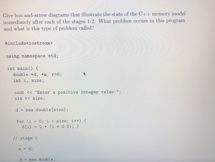 Solved Give box-and-arrow diagrams that illustrate the state | Chegg.com