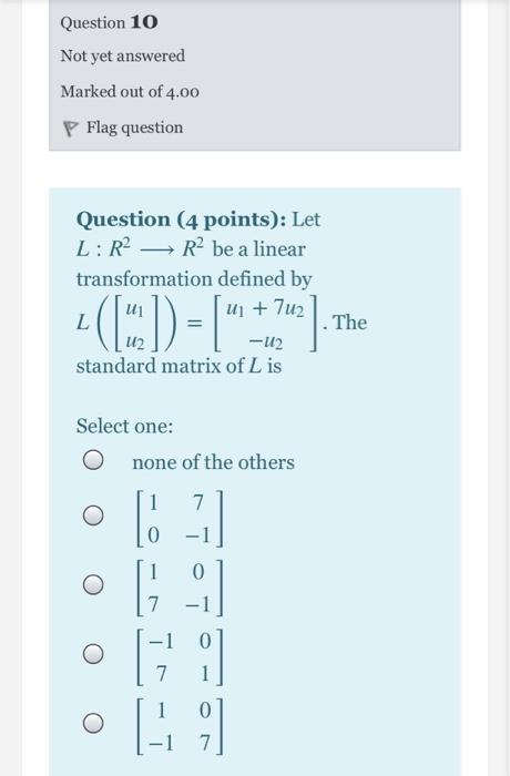 Solved Question (4 points): Let L: R2 — R be defined by: 3 L | Chegg.com Solved Question (4 points): Let L: R2 — R be defined by: 3 L | Chegg.com